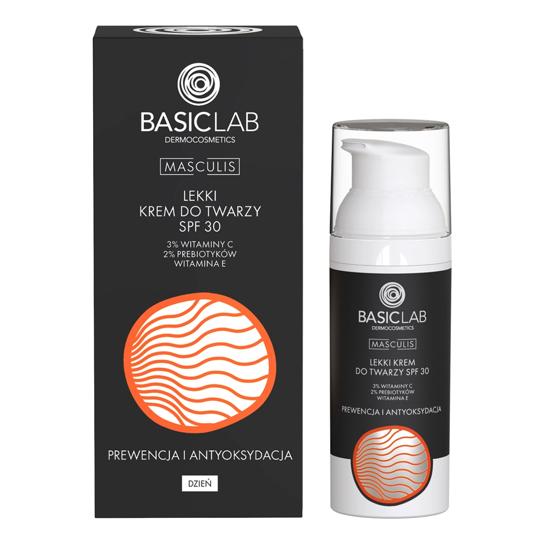 Lekki krem do twarzy SPF30 Prewencja I Antyoksydacja | BasicLab